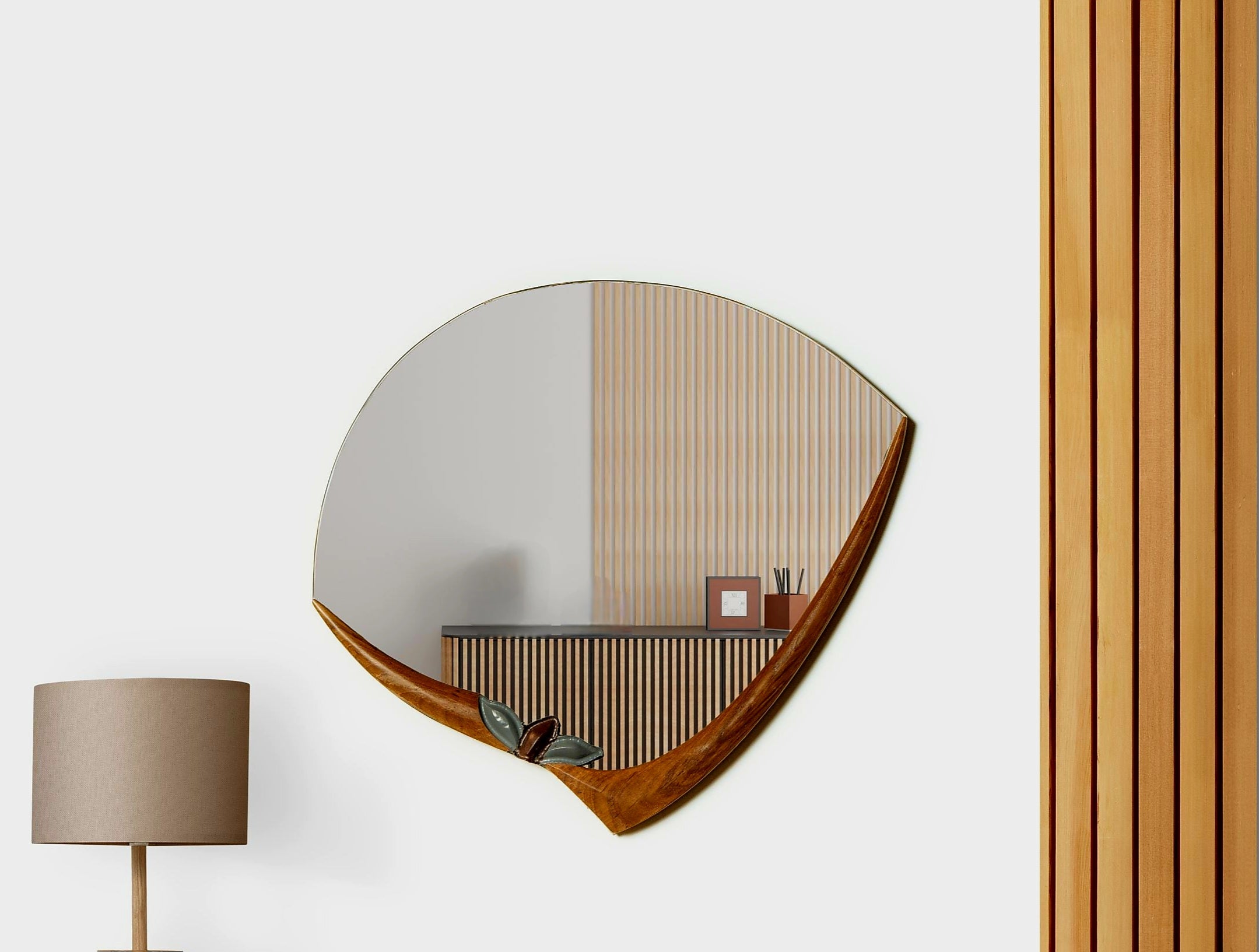 MIRAL INDIA Sculptura 2D Mirror Edition 3 [Medium Golden Brown Grey Se