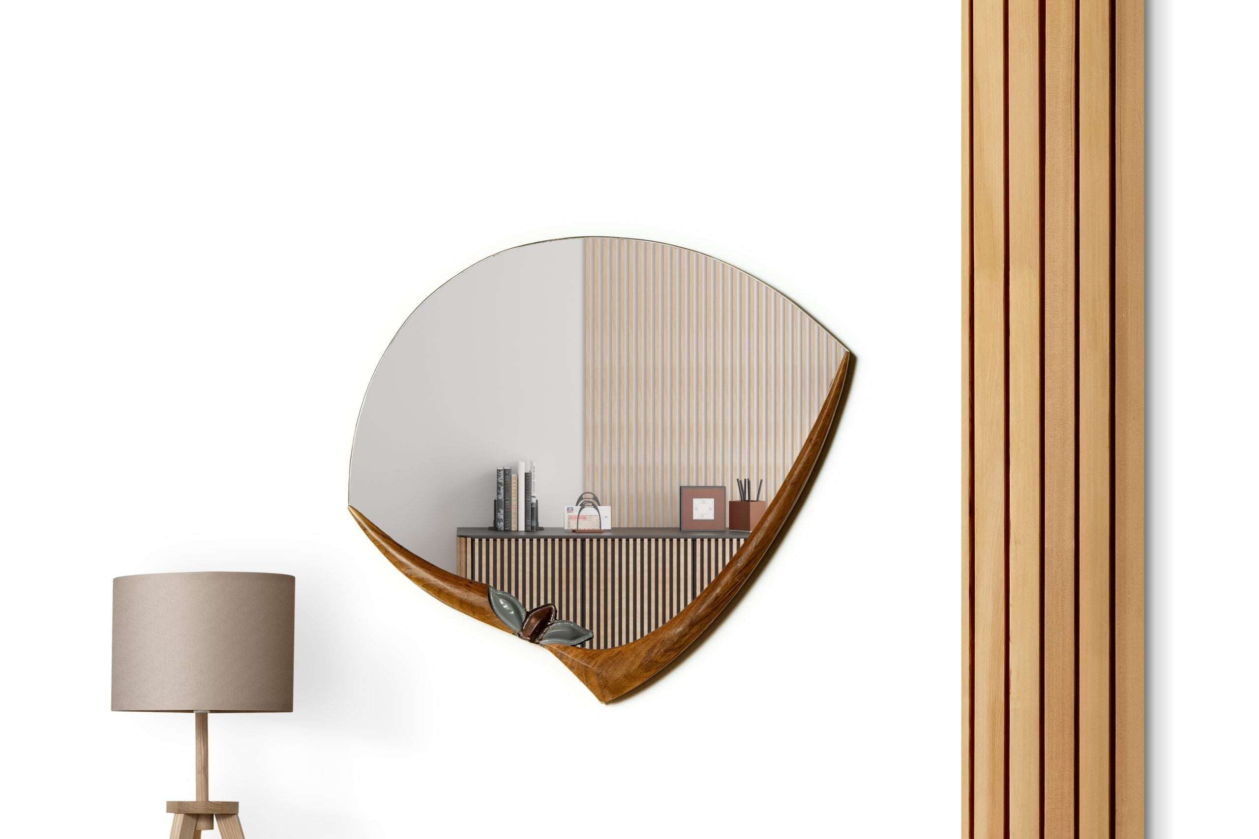 Sculptura 2D Mirror Edition 4 [Light Brown Grey Series] – Miralindia