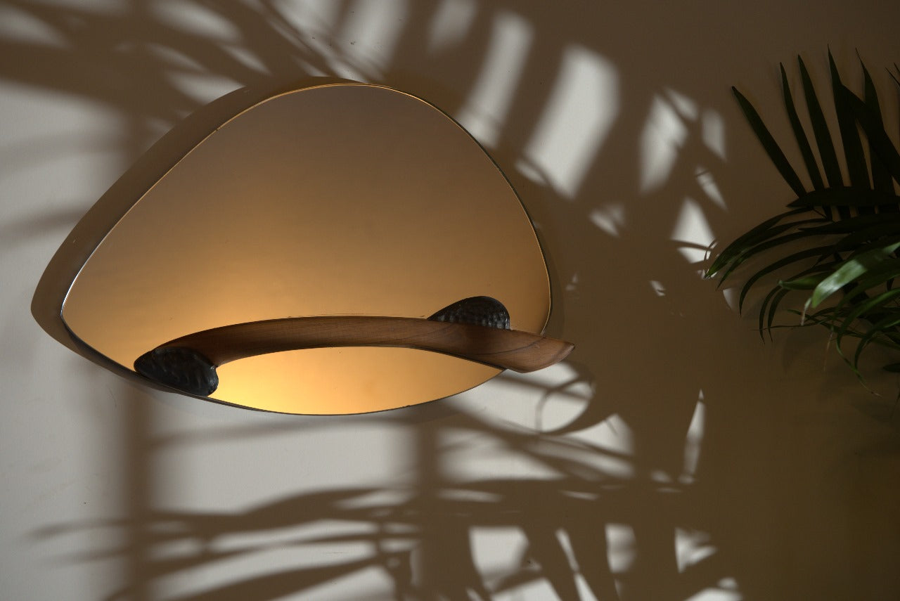 MIRAL INDIA Sculptura 2D Mirror Edition 5 [Golden Brown grey Series]